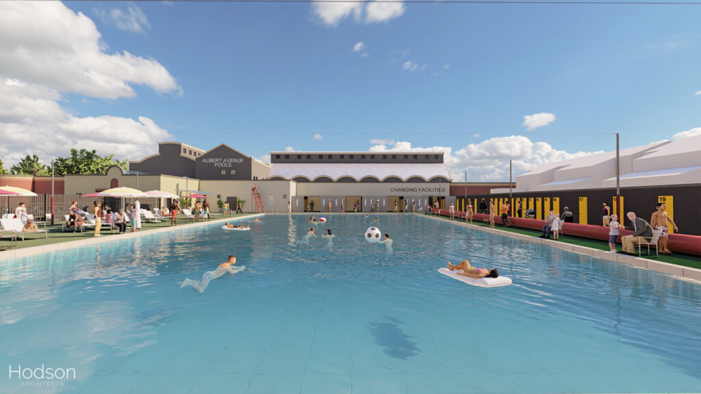 Stunning new images of Albert Ave Pools refurbishment lido revealed ...